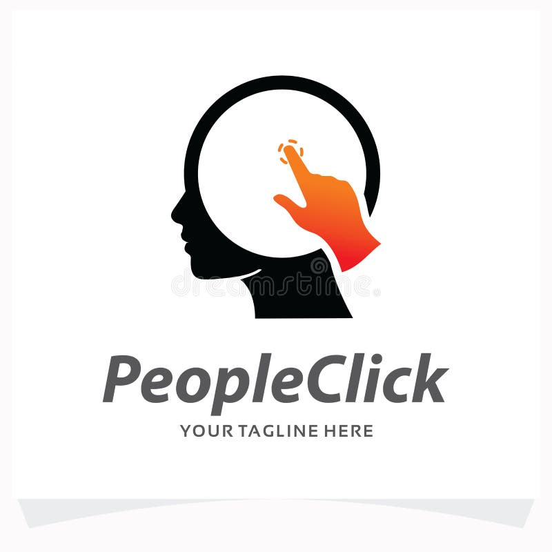 People Click Logo Design Template Stock Vector - Illustration of click ...