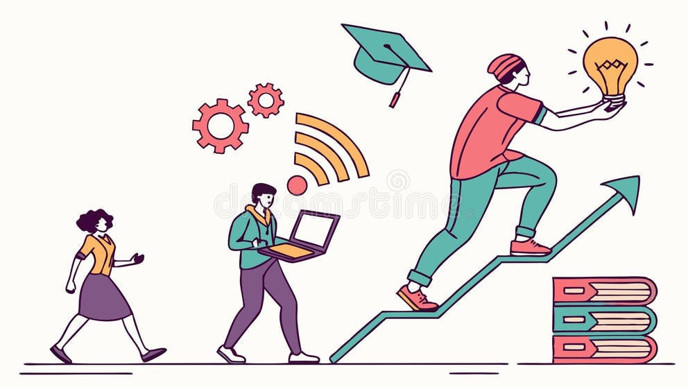 Vector Education Steps Stock Illustrations – 11,892 Vector Education ...