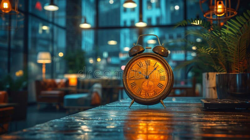 People with a Clock. Time Management Stock Illustration - Illustration ...