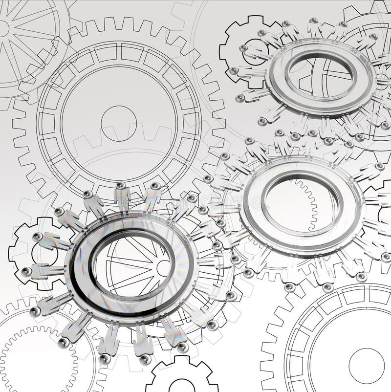 3d cogs as concept stock image. Image of engine, economical - 25158649