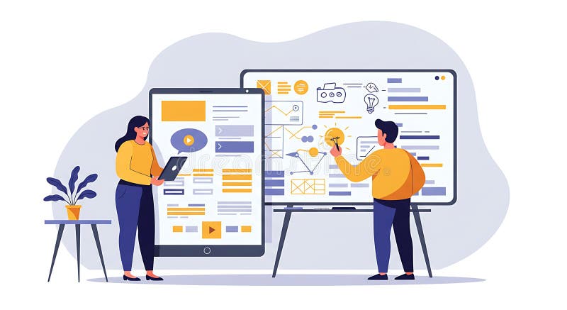 AI-Powered Design Collaboration Stock Photo - Image of computer ...