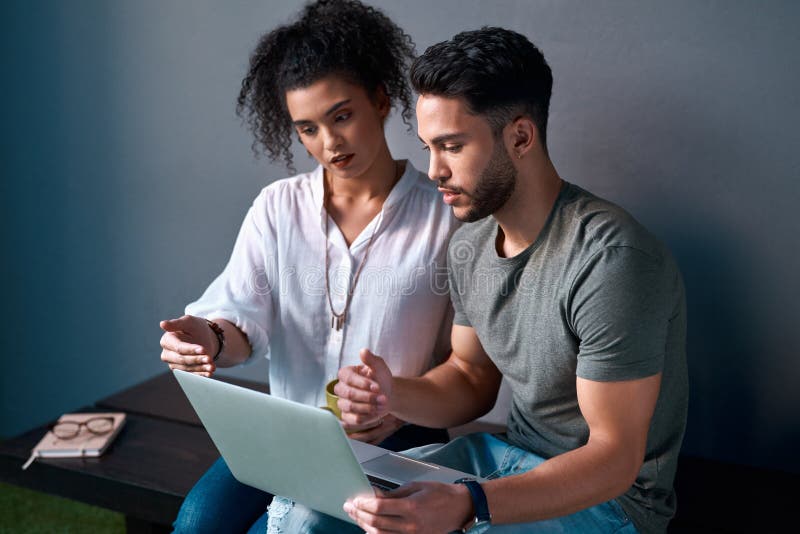 People, Colleagues and Teamwork with Laptop with Mock Up Background for ...