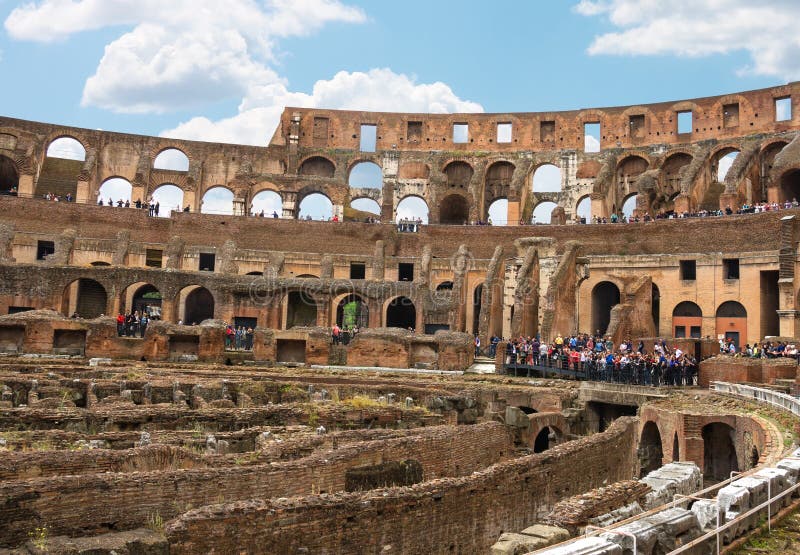 People in the Colosseum in Rome, Italy Editorial Photo - Image of ...