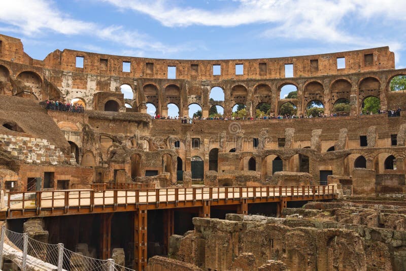 People in the Colosseum in Rome, Italy Editorial Stock Photo - Image of ...