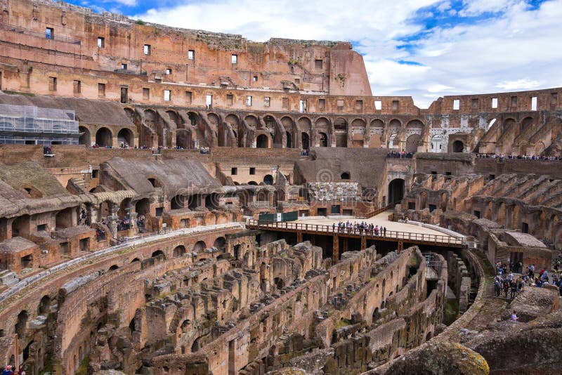 People in the Colosseum in Rome, Italy Editorial Stock Photo - Image of ...