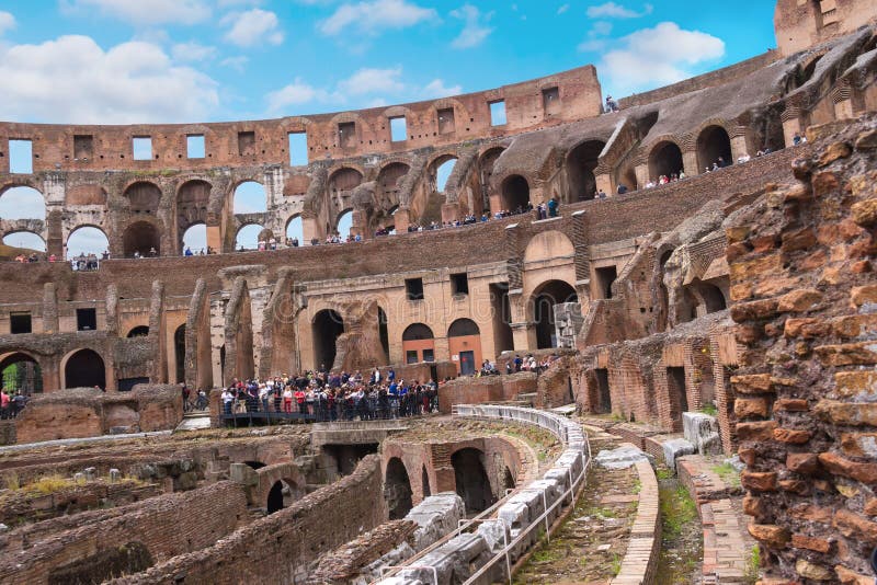 People in the Colosseum in Rome, Italy Editorial Photo - Image of ...