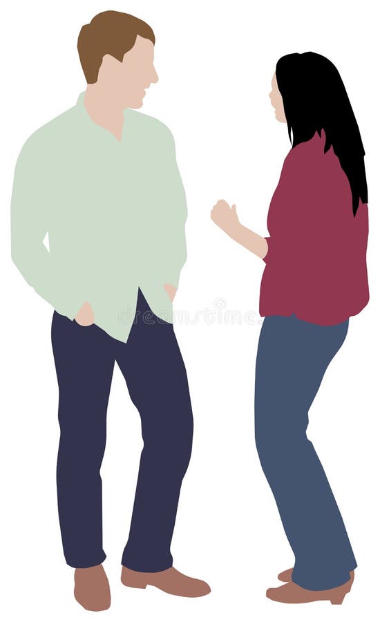 People daily Common Life Silhouette Vector Illustration / Couple Stock ...