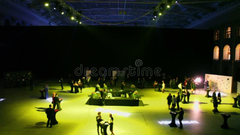 People Communicate at Hall on Award Ceremony, Stock Footage - Video of ...