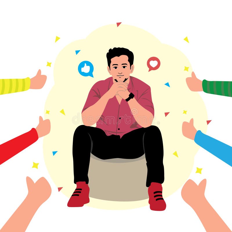 People and Communication Concept. Flat Style Vector Illustration Stock ...