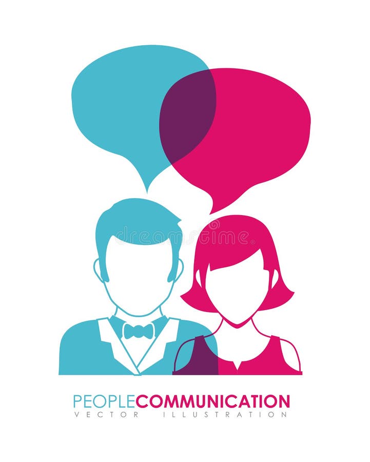 People communication stock illustration. Illustration of speech - 49523901