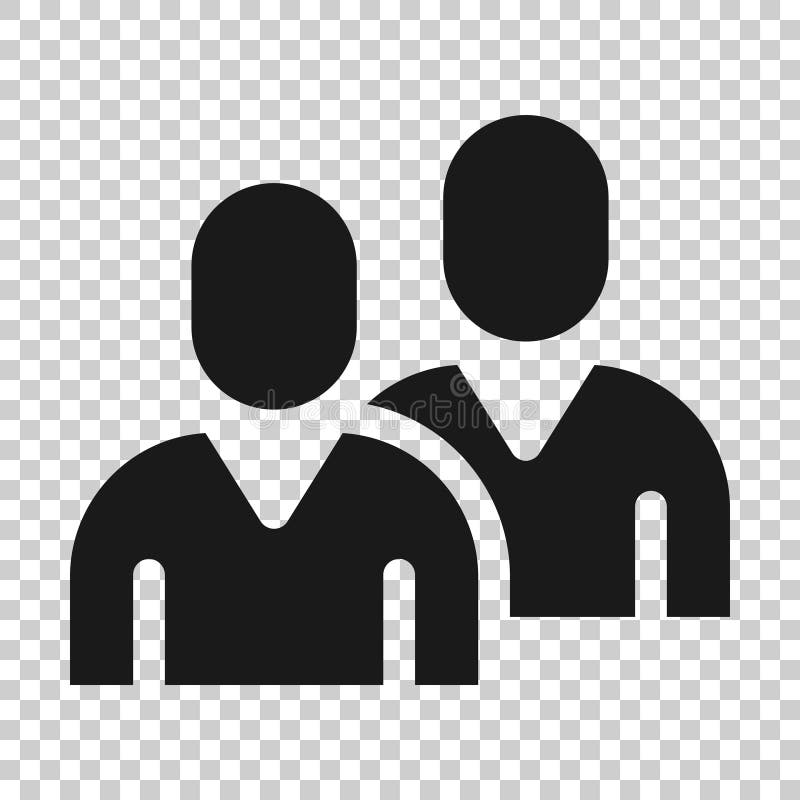 People Communication Icon in Comic Style. People Cartoon Vector ...