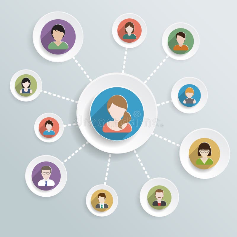 People Communications Icons Stock Vector - Illustration of circle ...