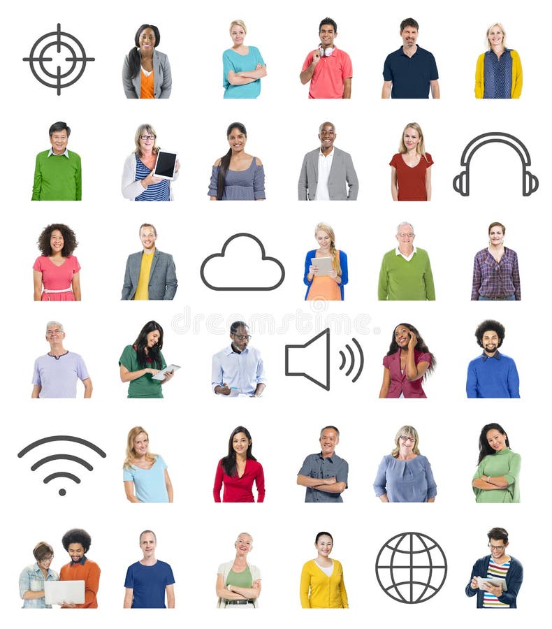 People Community Technology Connection Networking Concept Stock Image ...