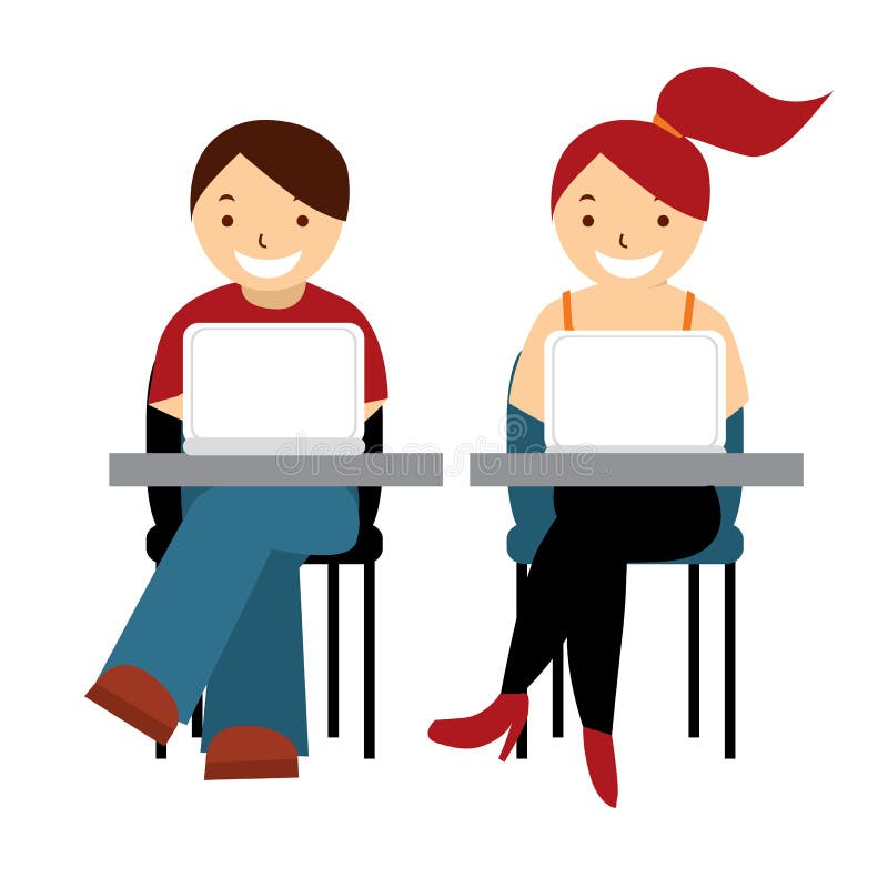 Angry Teacher and Student Sleeping at the Desk Vector. Isolated ...