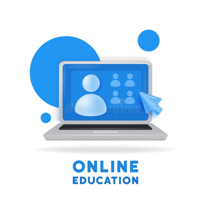 People on Computer Screen Taking with Colleague. Videoconferencing and ...