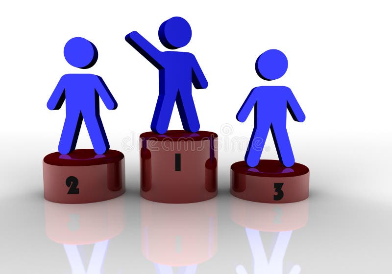 Olympic Pedestal First, Second And Third Place Stock Illustration ...