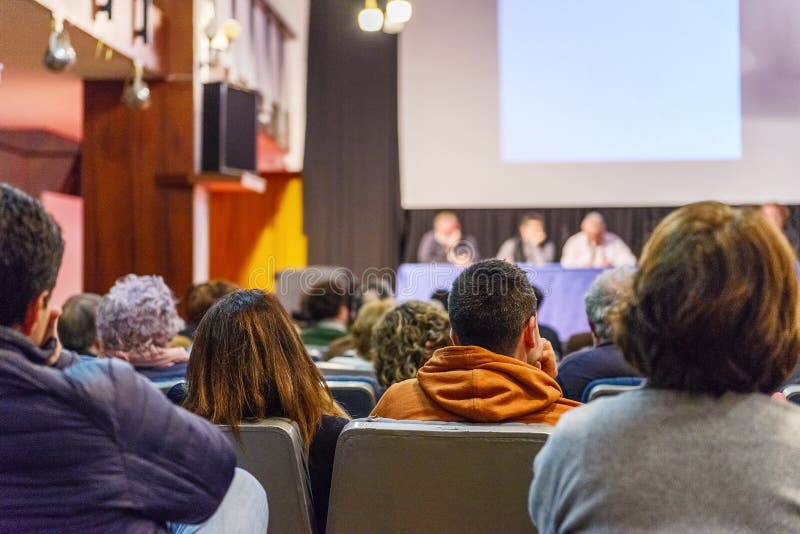 People at the Conference in the Conference Hall Editorial Photography ...