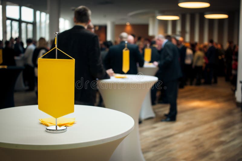 Banquet Lunch Break at Conference Meeting. Stock Photo - Image of ...