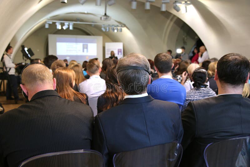 People at the Conference Hall Stock Photo - Image of business, speaker ...