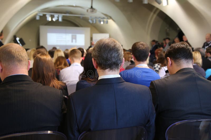 People at the Conference Hall Stock Photo - Image of business ...