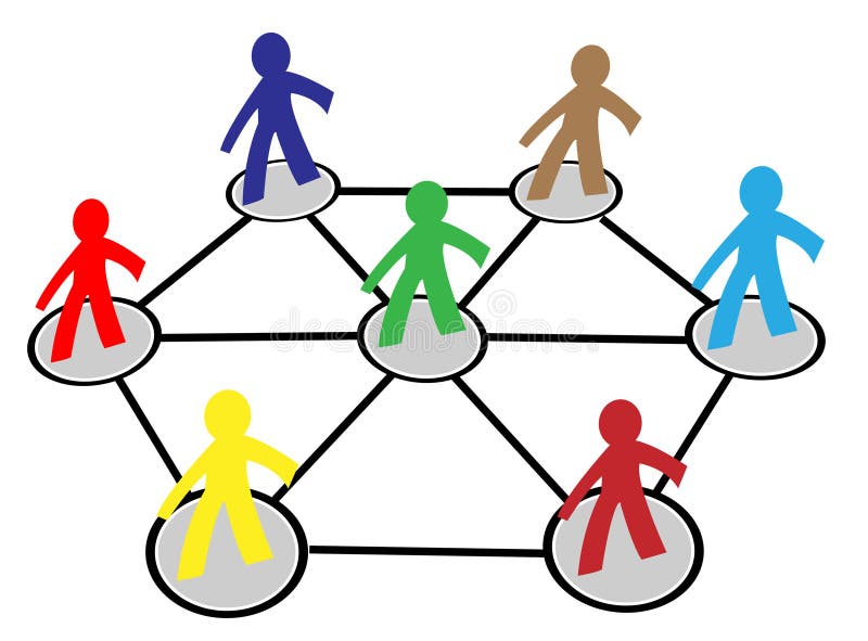 People connect stock illustration. Illustration of corporation - 17104199