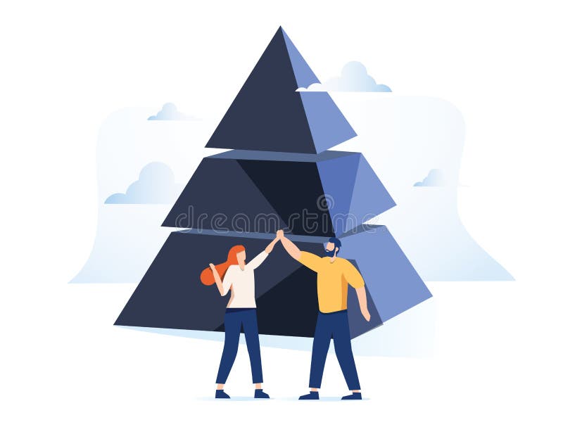 Pyramid People Cartoon Stock Illustrations – 1,136 Pyramid People ...
