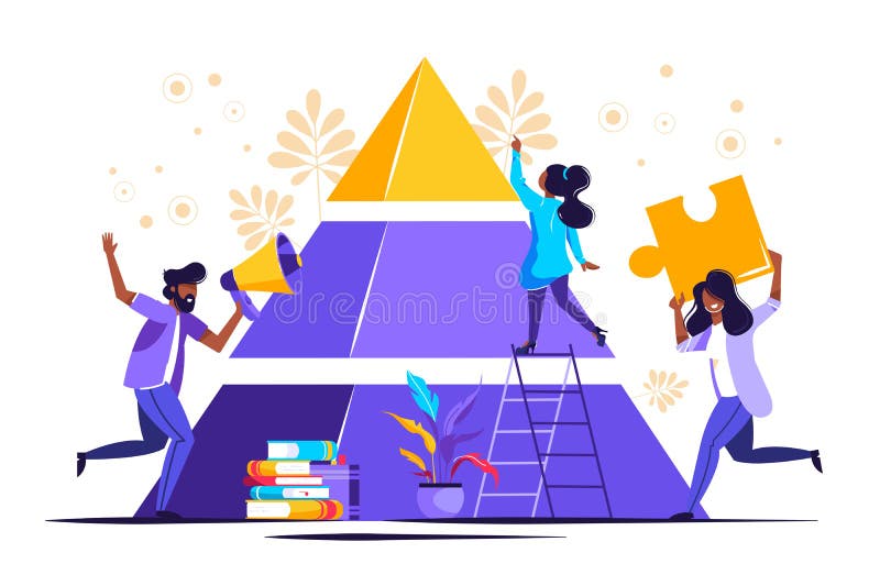 Pyramid People Cartoon Stock Illustrations – 1,136 Pyramid People ...