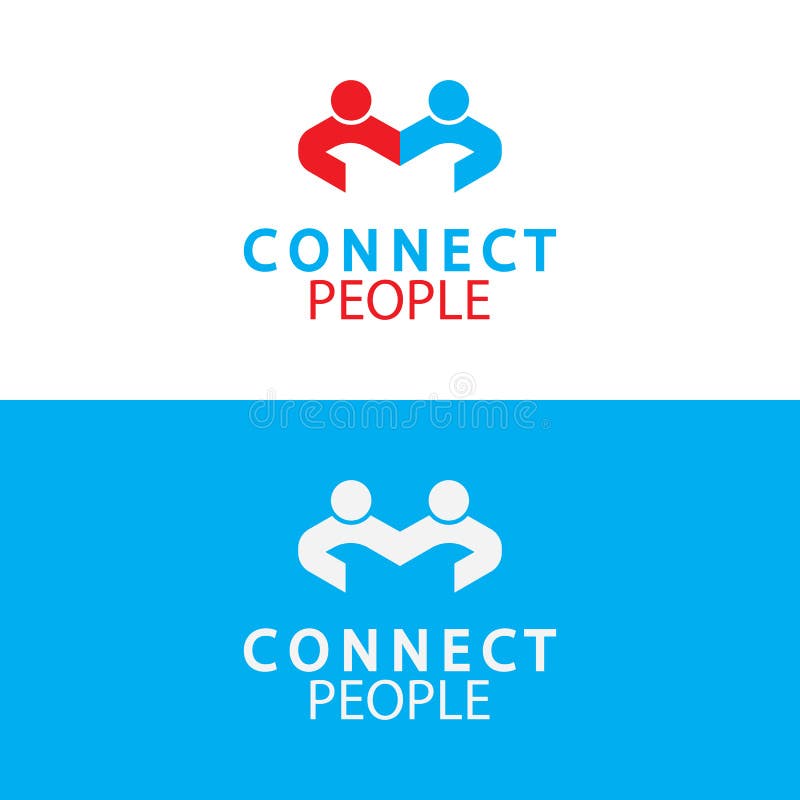 People Connect Logo Design Template. Connection Logo for Business Stock ...