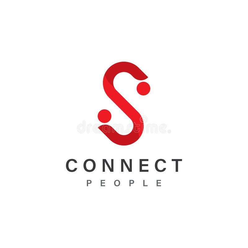 People Connect Logo Design Template. Connection Logo for Business Stock ...