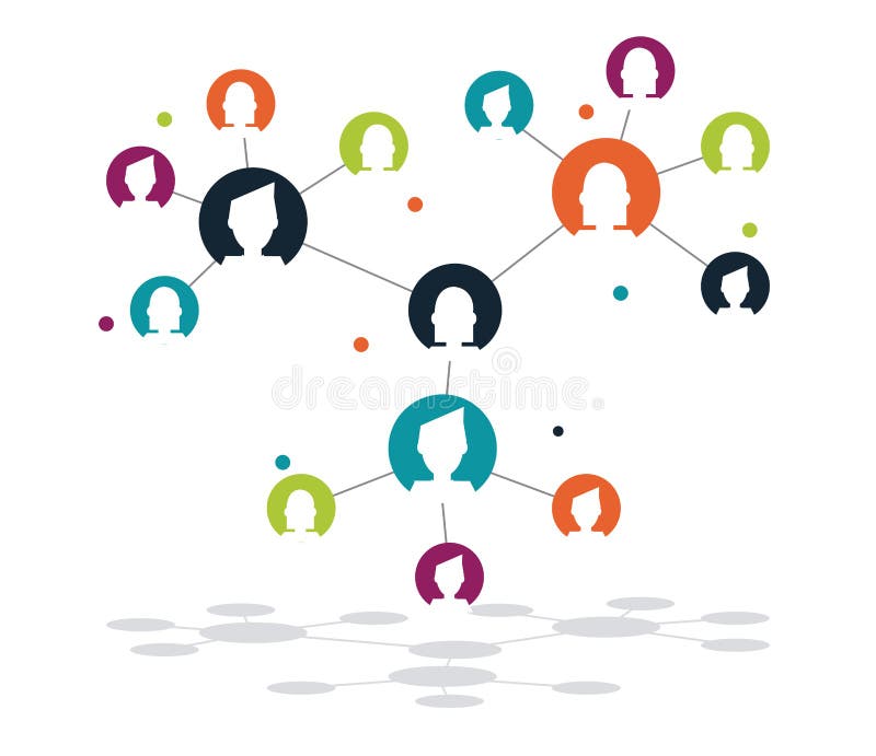 People connected design stock vector. Illustration of human - 67480872