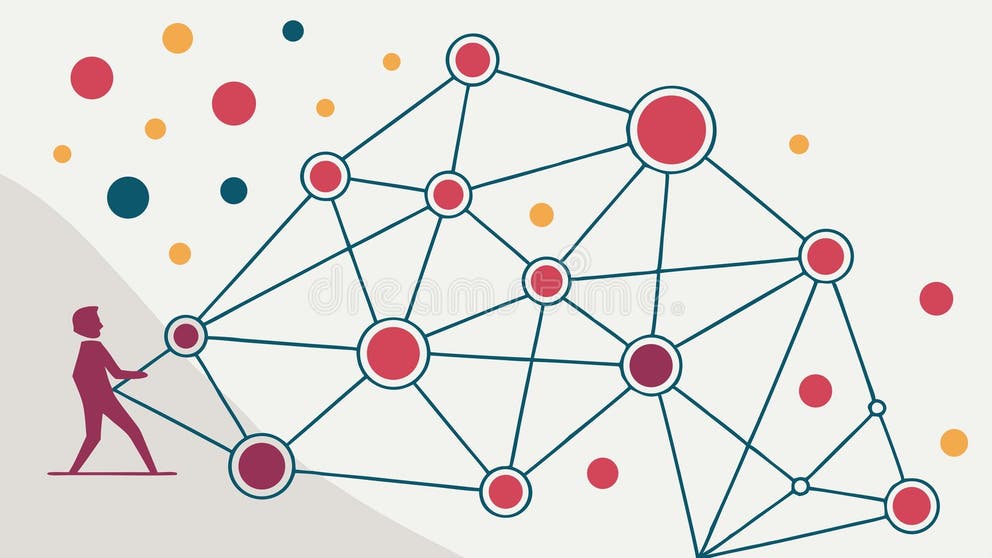 People Connecting Data Network Points Abstract Vector, Vector Design ...