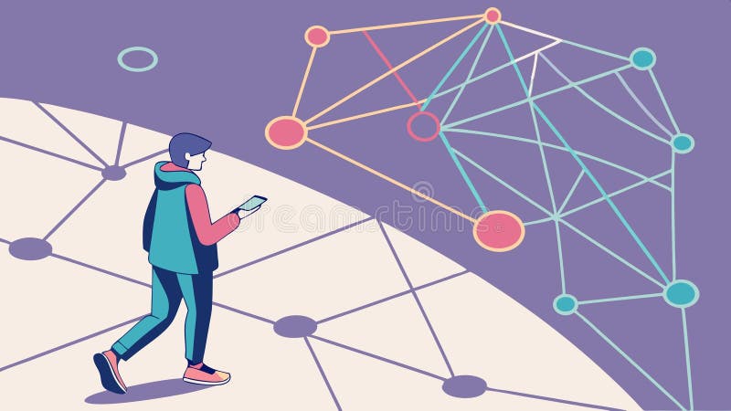 People Connecting Dots, Network and Collaboration Concept Vector Design ...