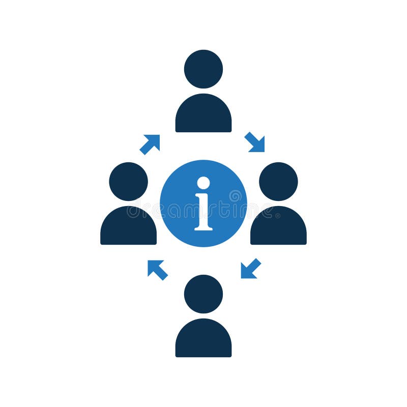 People Connecting Icon. Community Icon with Question Mark Stock Vector ...