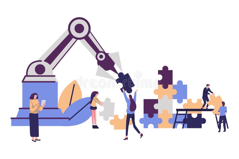 People Connecting Puzzle Elements, Cooperation, Partnership, Teamwork ...