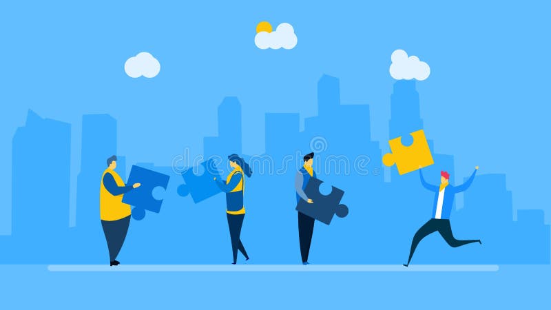 People Connecting Puzzle Elements Stock Vector - Illustration of ... People Connecting Puzzle Elements Stock Vector - Illustration of ...