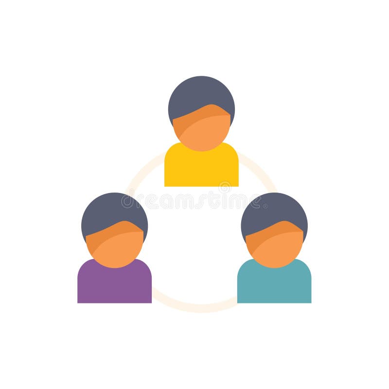 People Connecting Together in Circle Forming a Team Stock Vector ...