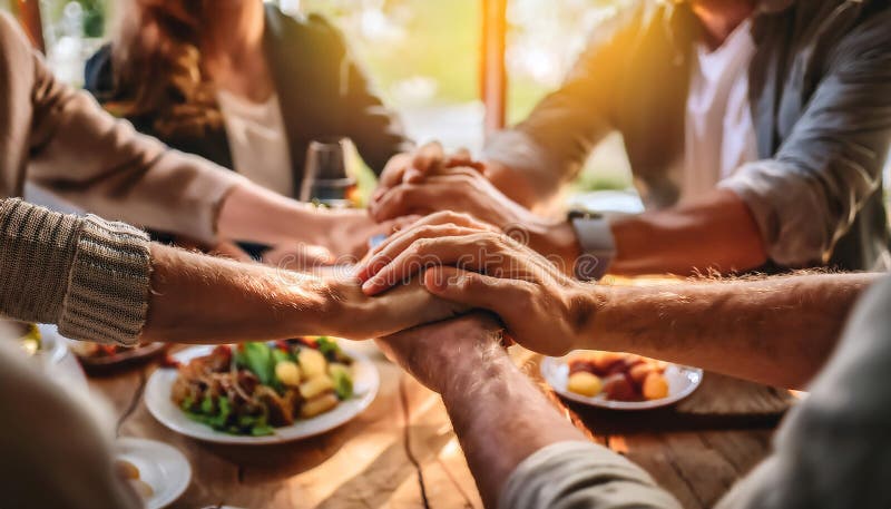 People Connecting through Various Means Such As Holding Hands, Sharing ...