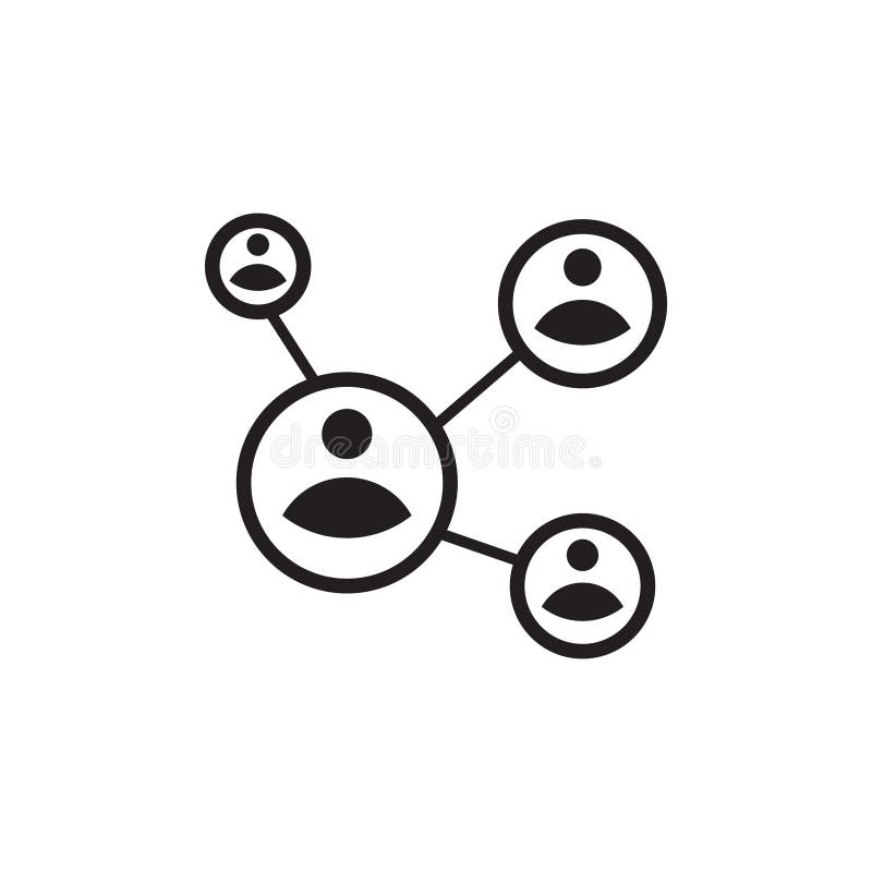 People Connecting Vector Icon Design Template Stock Vector ...