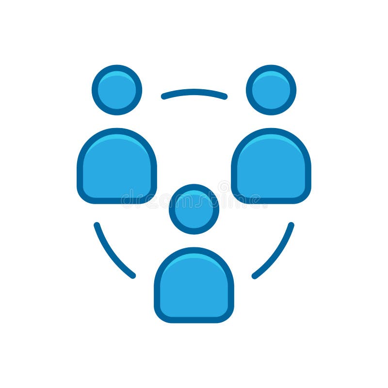 People connection icon stock vector. Illustration of account - 194443611