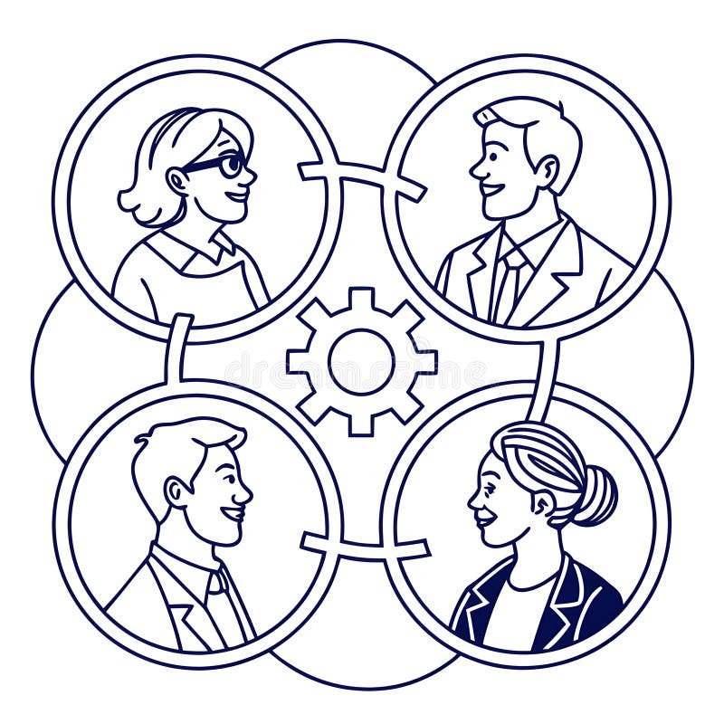 People Connection, Collaboration, and Association Concept Stock Photo ...