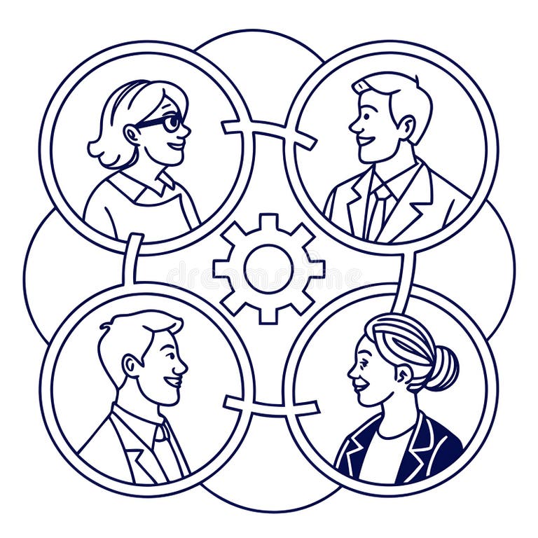 People Connection, Collaboration, and Association Concept Stock Photo ...