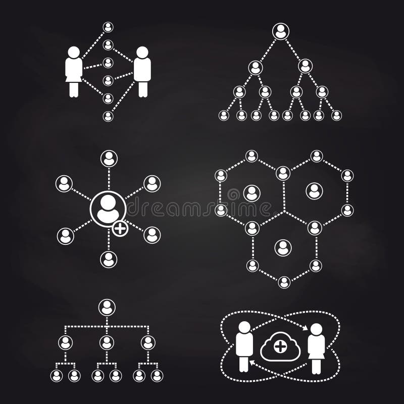 People Connection Map Vector Stock Vector - Illustration of networking ...