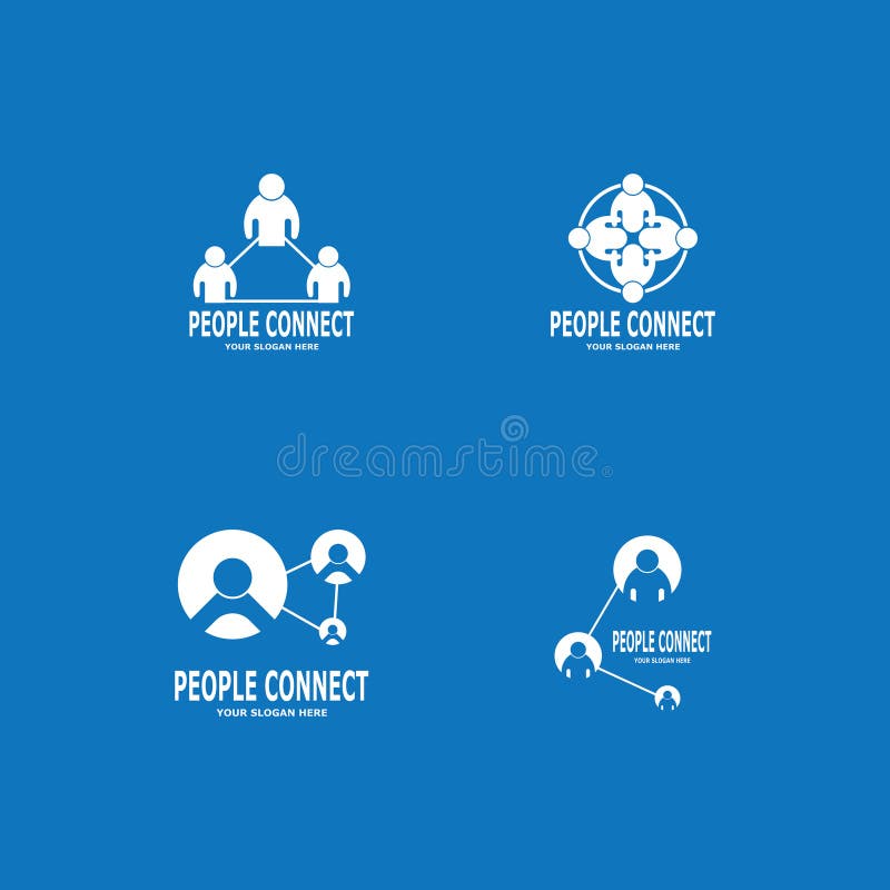 People Connection Social Media Network Business Stock Illustration ...