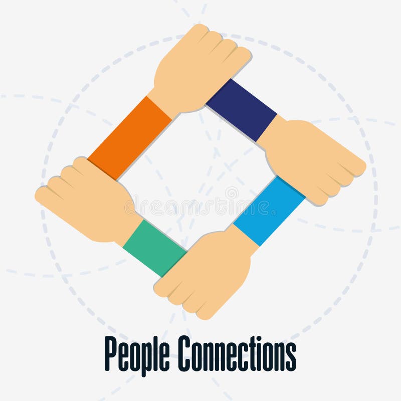 People connections design stock vector. Illustration of group - 68380028