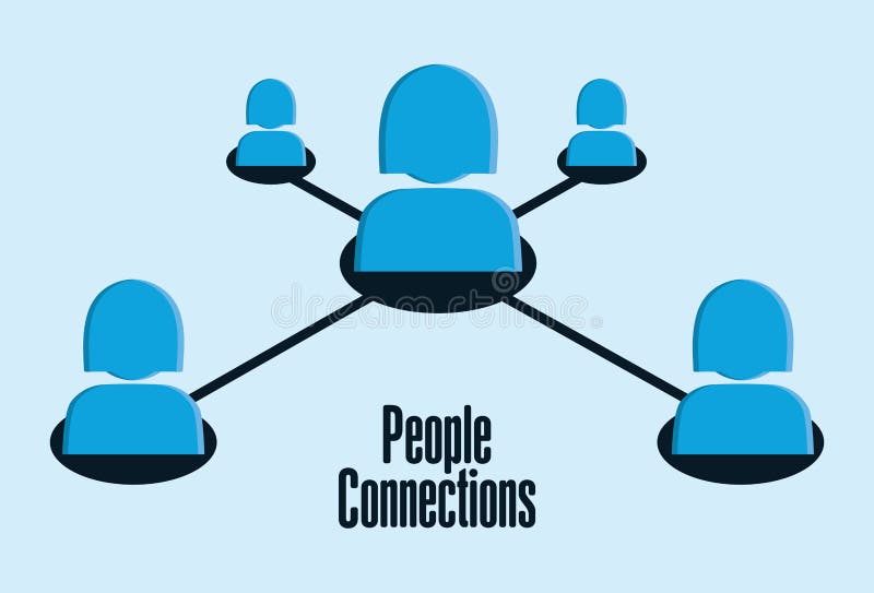 People connections design stock vector. Illustration of element - 68380064