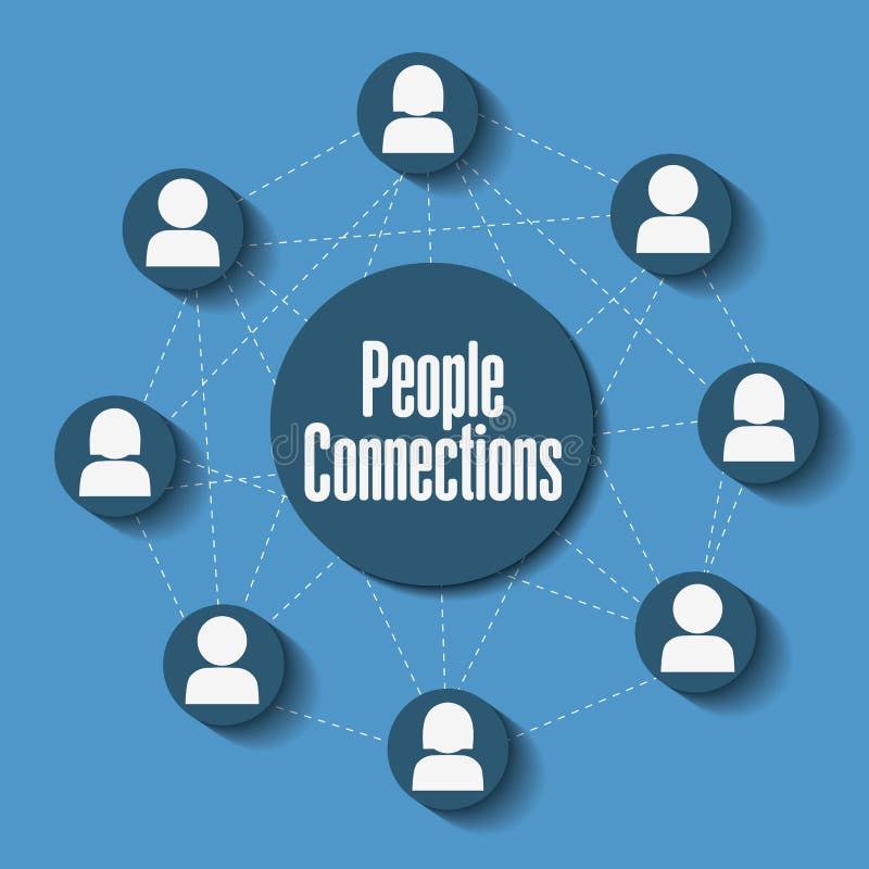 People connections design stock vector. Illustration of element - 68380137
