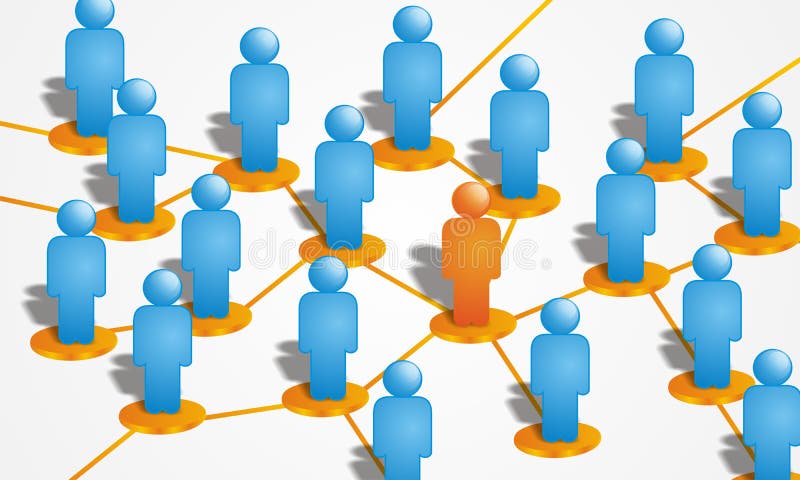 People multiplying more stock illustration. Illustration of networking ...