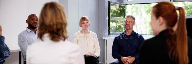 People Consoling Man in Group Therapy Stock Photo - Image of friends ...