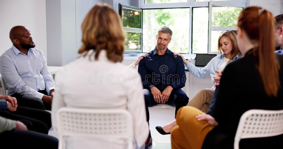 People Consoling Man stock photo. Image of diverse, business - 318721934