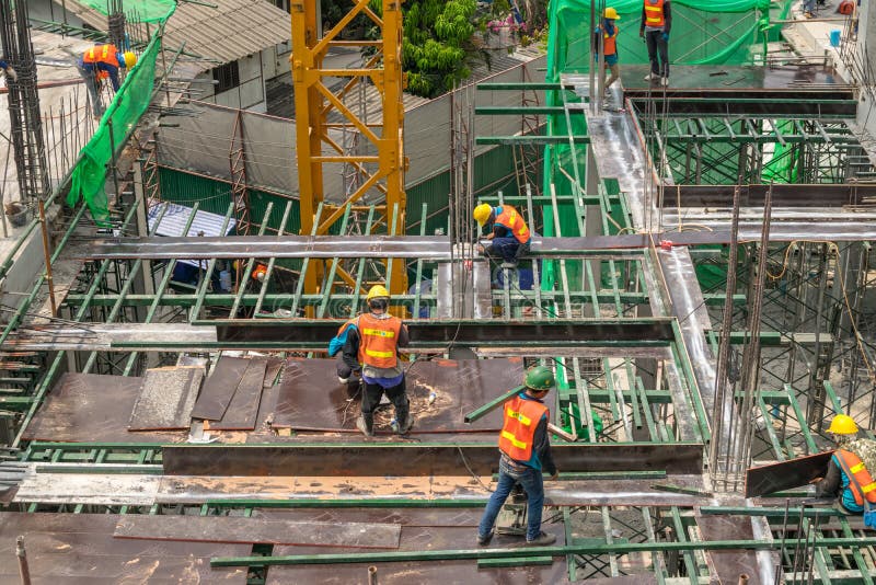 People Construction Worker at Construction Site Editorial Stock Photo ...